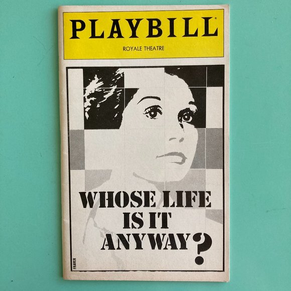 Playbill | Other | Mary Tyler Moore Playbill Whose Life Is It Anyway ...